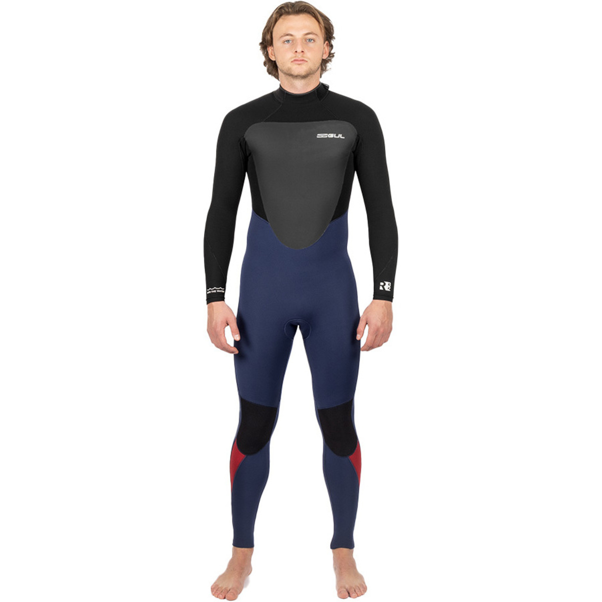2025 Gul Mens Response 4/3mm Back Zip GBS Wetsuit RE1246-C1 - Navy / Black | Wetsuit Outlet